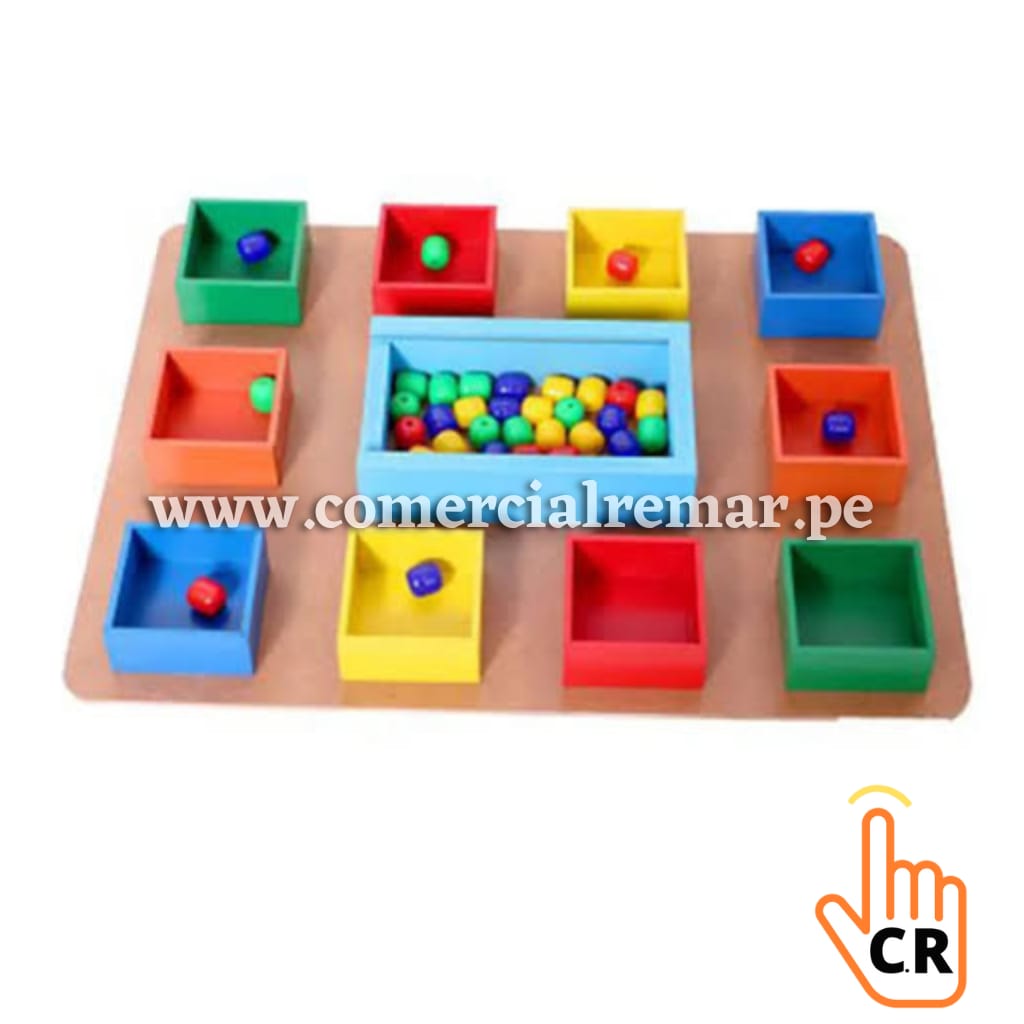 Caja Mackinder de 60 piezas Juego Didáctico Matemático – Comercial REMAR