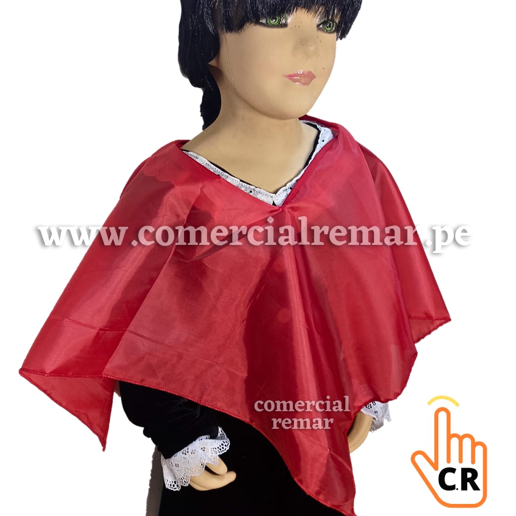 Ponchos Rojos para Escolta Desfile Fiestas Patrias (PAQUETE X 6 UNIDAD ...