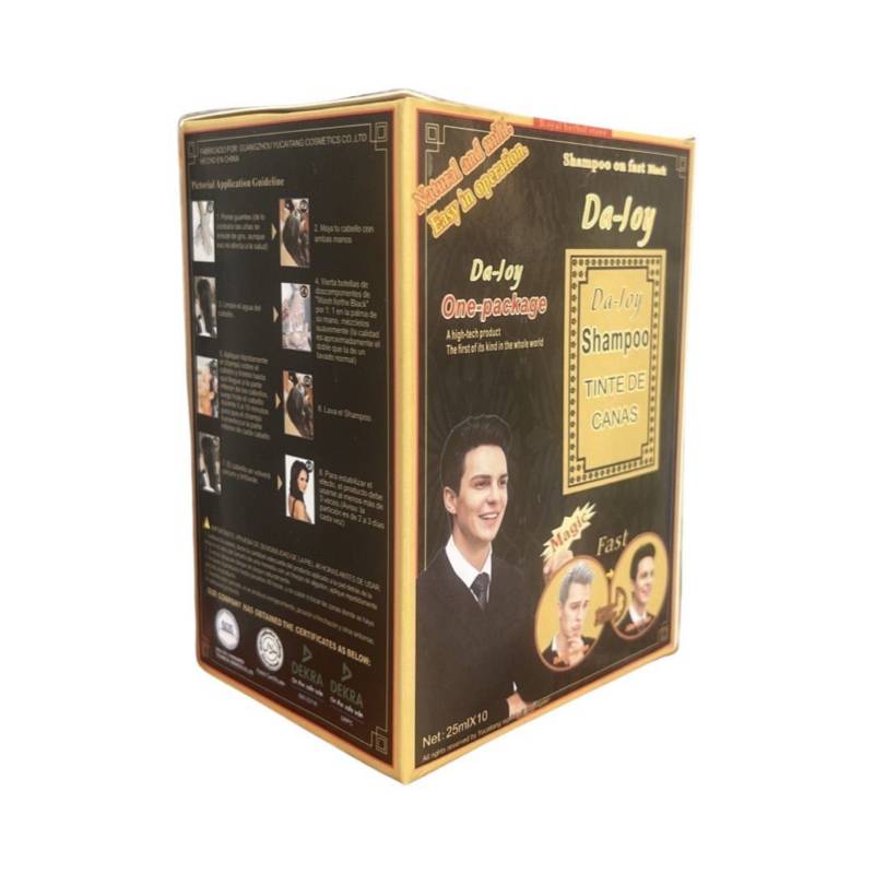 Da-Joy Shampoo Tinte de Canas Caja de 10 sachets x 25ml – Comercial REMAR