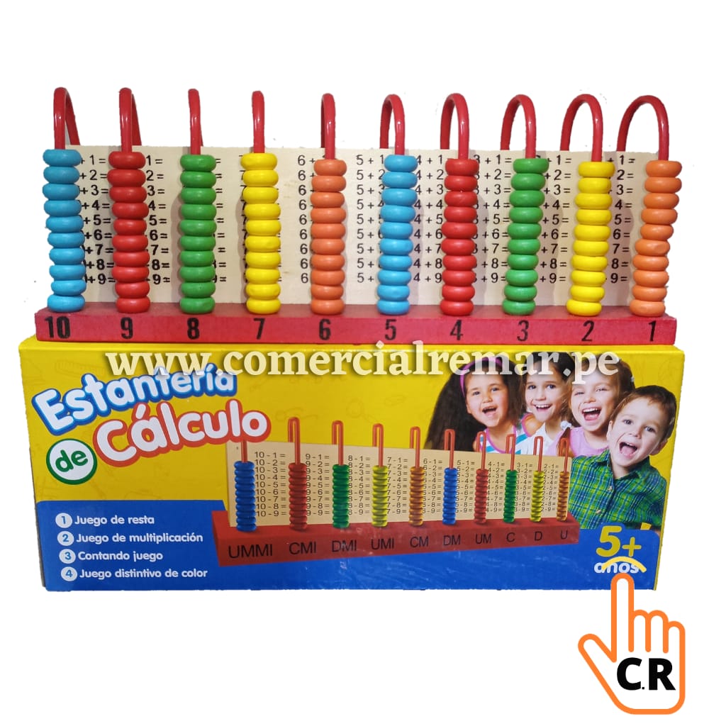 Abaco Vertical Juguete Educativo Matemático hasta Millar de Millón ...